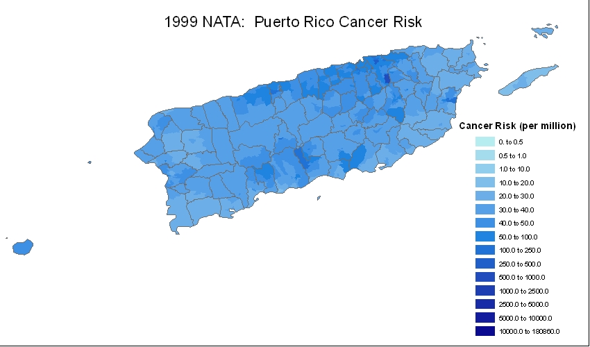 Puerto Rico Maps | 1999 National-Scale Air Toxics Assessment ...