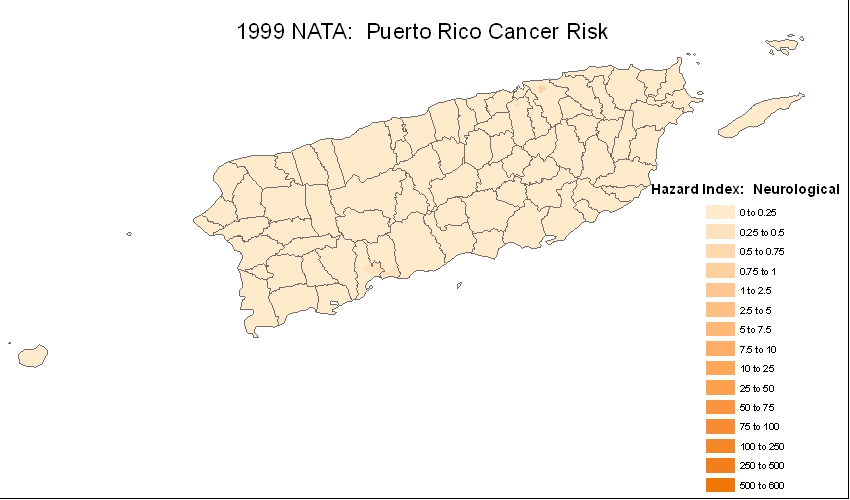 Puerto Rico Maps | 1999 National-Scale Air Toxics Assessment ...